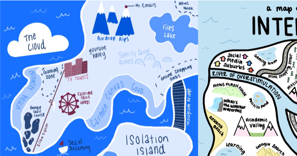 Information design: What is the map of the Internet as you visualize it ...